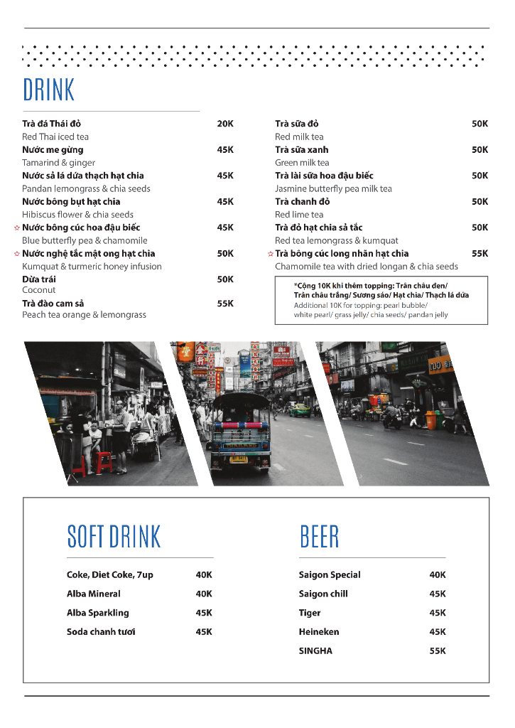 Menu - TukTuk Thai Bistro